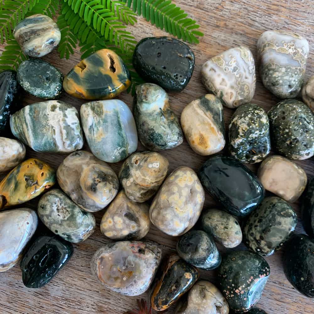 OCEAN JASPER PEBBLES – Cinnabar Soul
