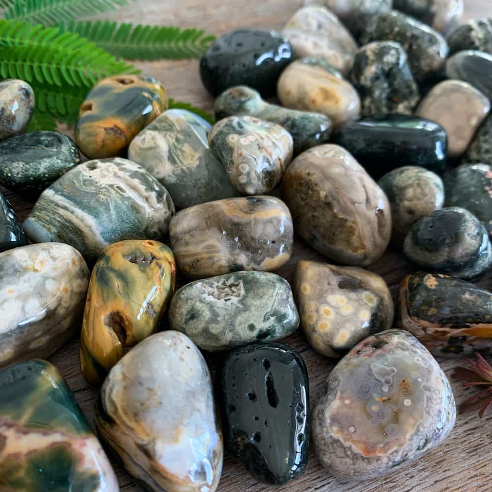 OCEAN JASPER PEBBLES – Cinnabar Soul